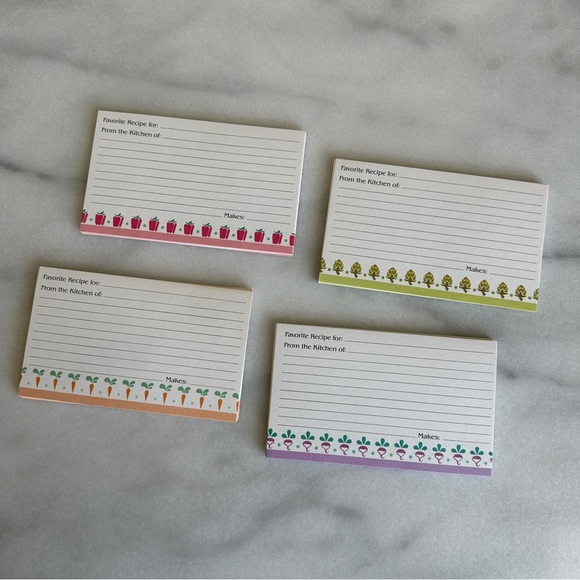 Vintage | Kitchen | Vintage 8s Kitchen Recipe Cards Cottagecore ...